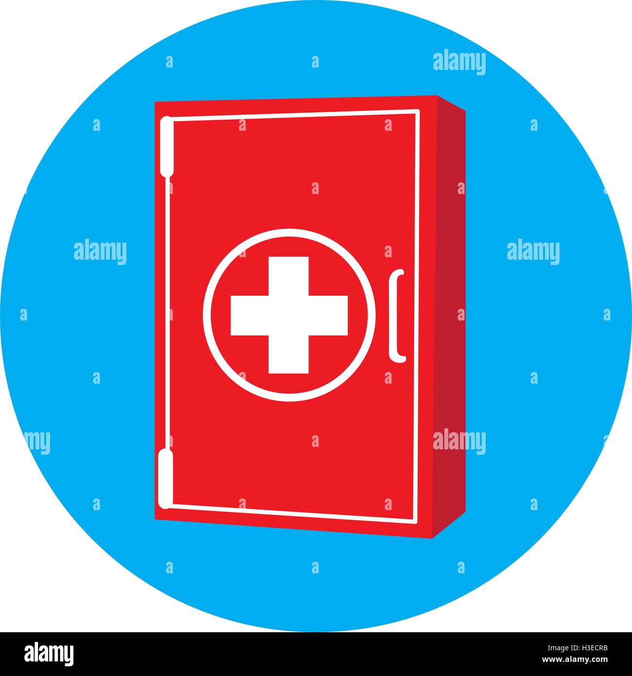 First aid kit blue Stock Vector Images - Alamy