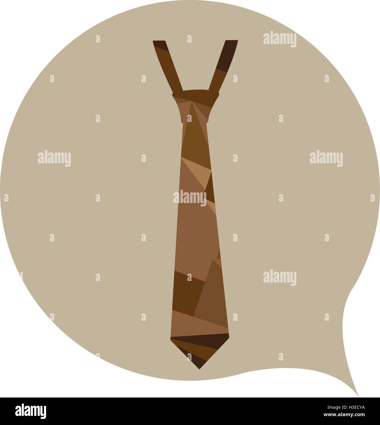 Isolated necktie on a colored sticker, Vector illustration Stock Vector ...