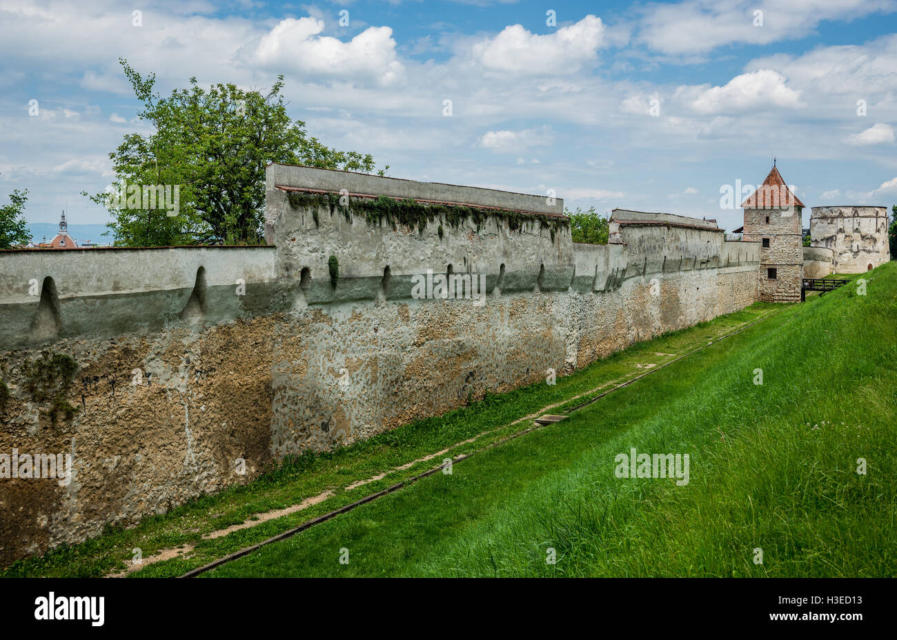So called Carpenters tower, one of the fortified towers of old walls of ...