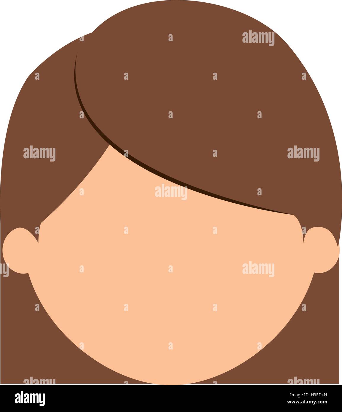 Girl cartoon head design Stock Vector Image & Art - Alamy