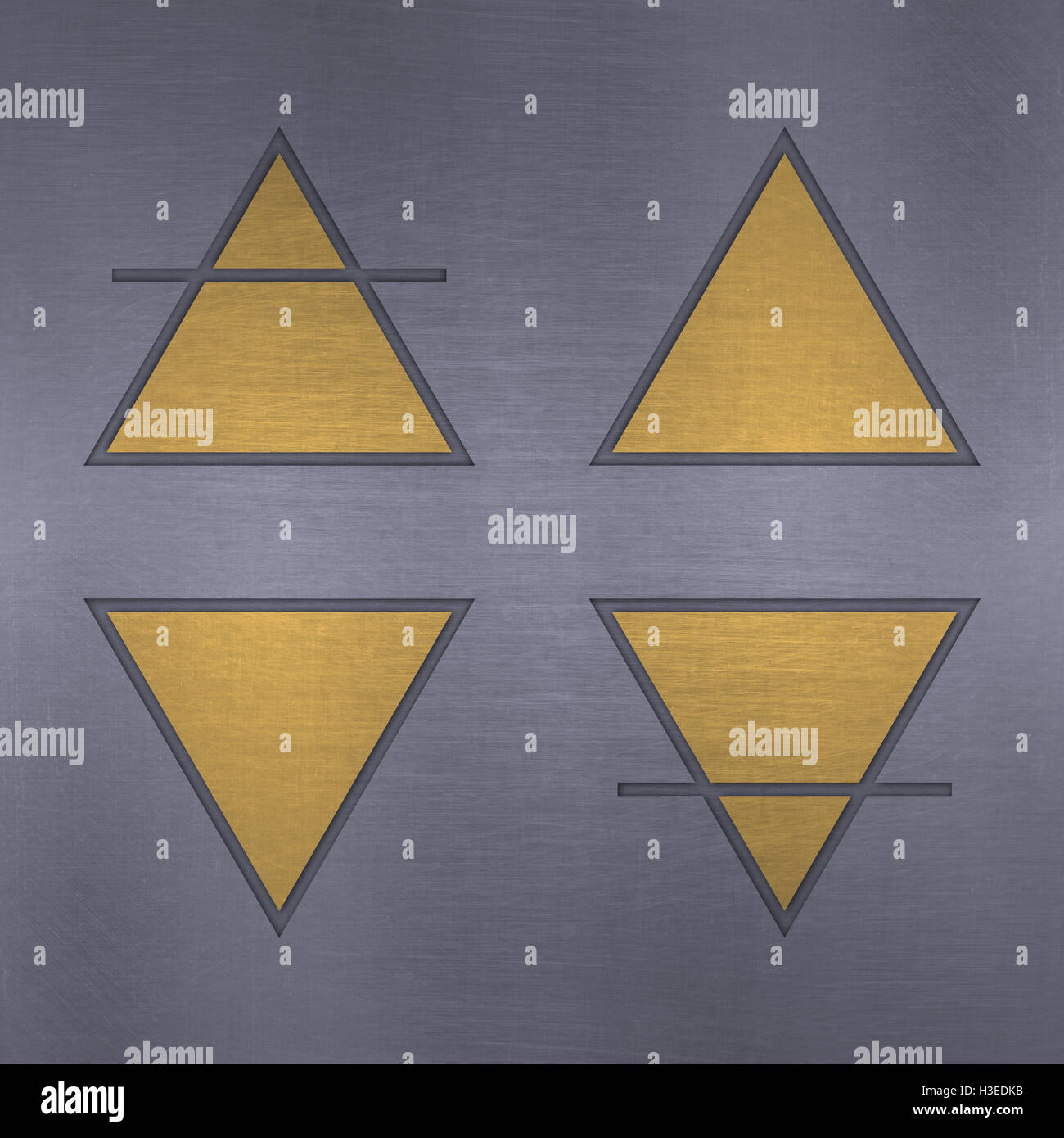 Alchemy four elements gold hi-res stock photography and images - Alamy