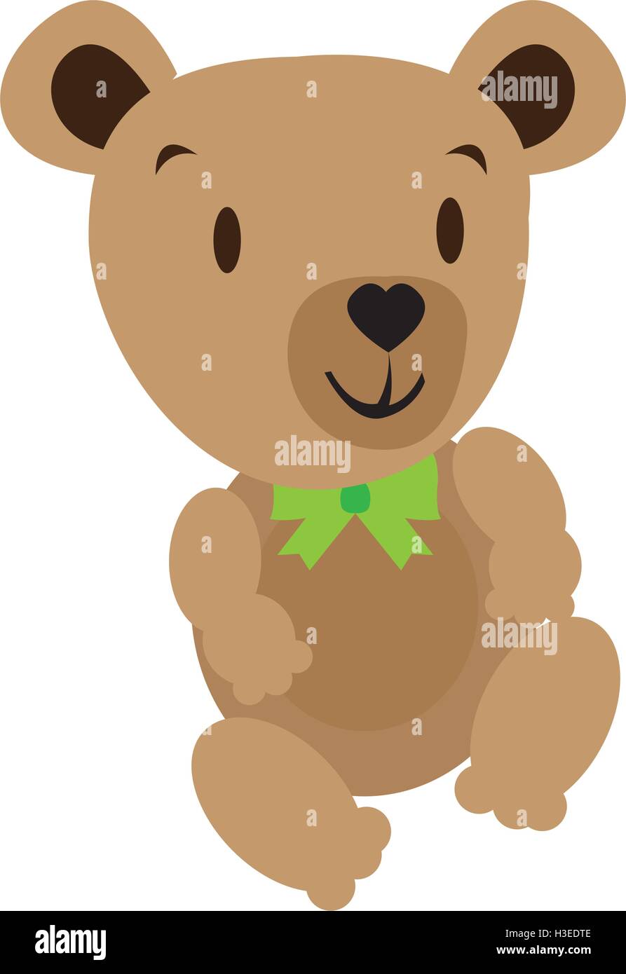 Isolated animal toy on a white background, Vector illustration Stock ...