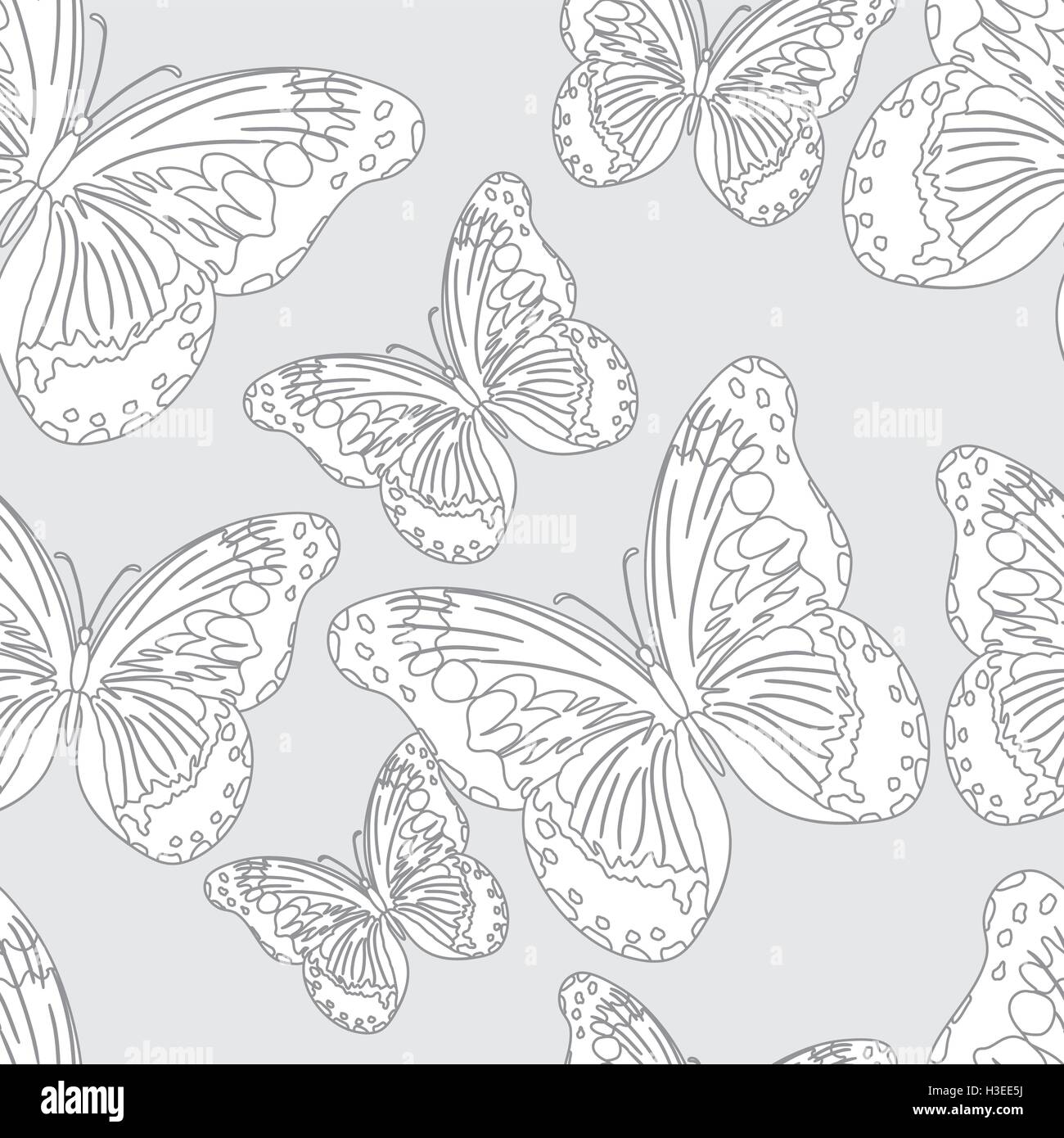 Seamless vector butterfly Stock Vector Image & Art - Alamy