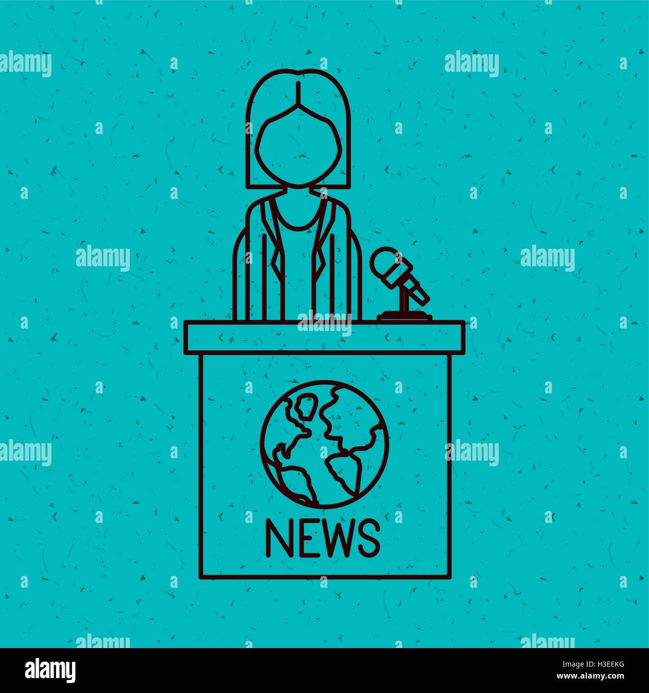 News presenter and media design Stock Vector Image & Art - Alamy