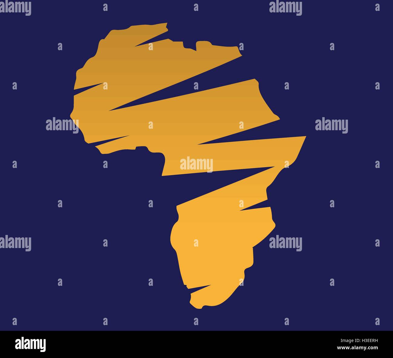 Illustration of Africa Map Stock Vector Image & Art - Alamy