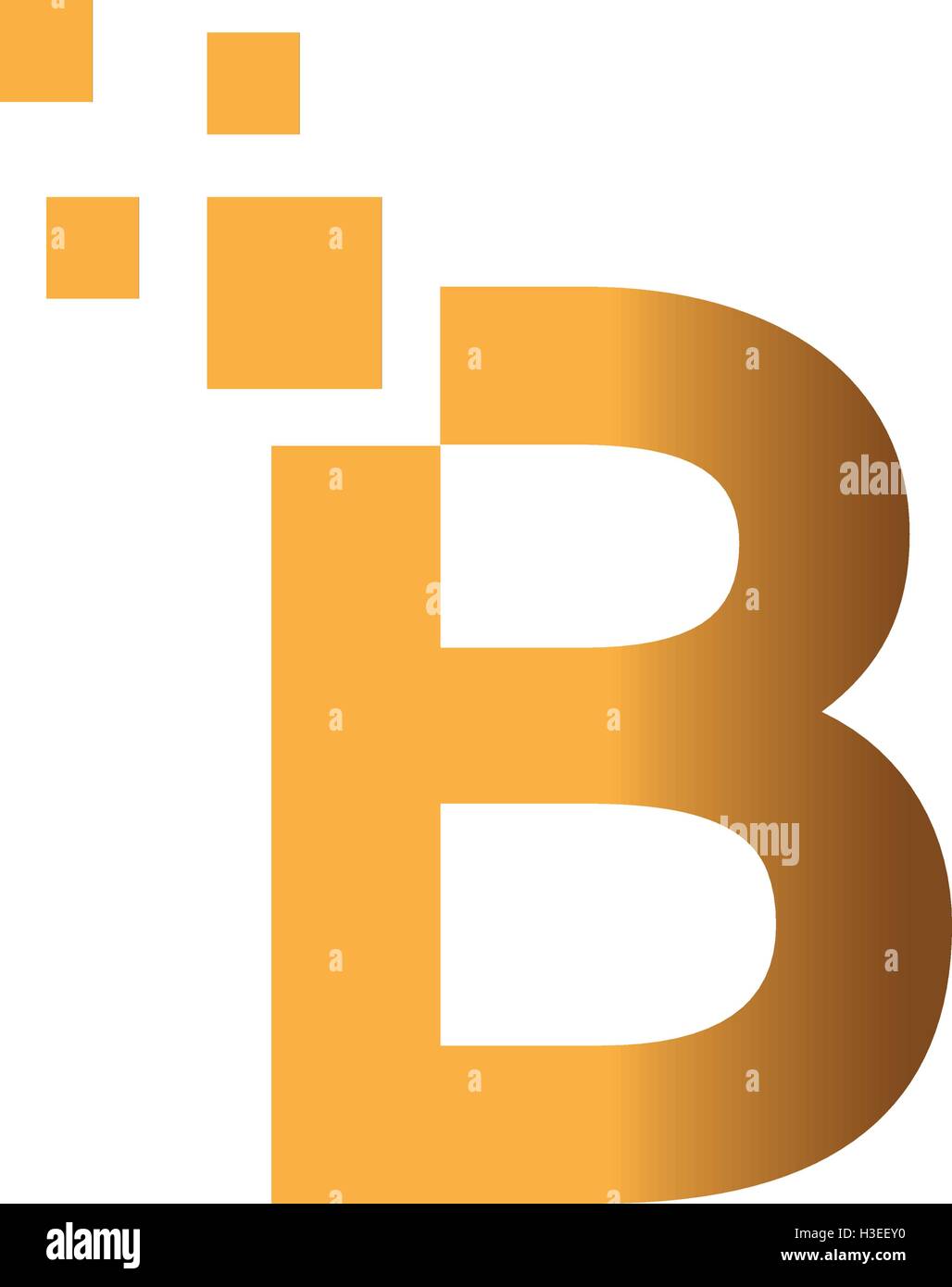 B font and icon design Stock Vector Image & Art - Alamy