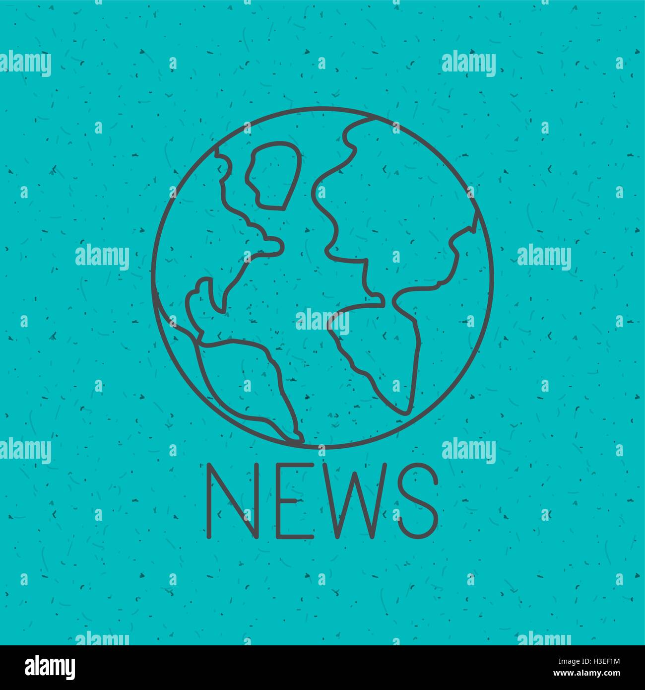 News with planet sphere design Stock Vector Image & Art - Alamy
