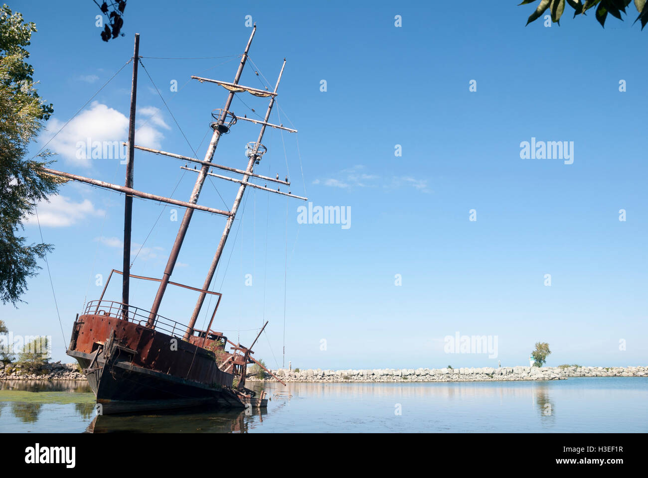 "La Grande Hermine" (The Big Weasel) is a derelict 140 foot ship a ...