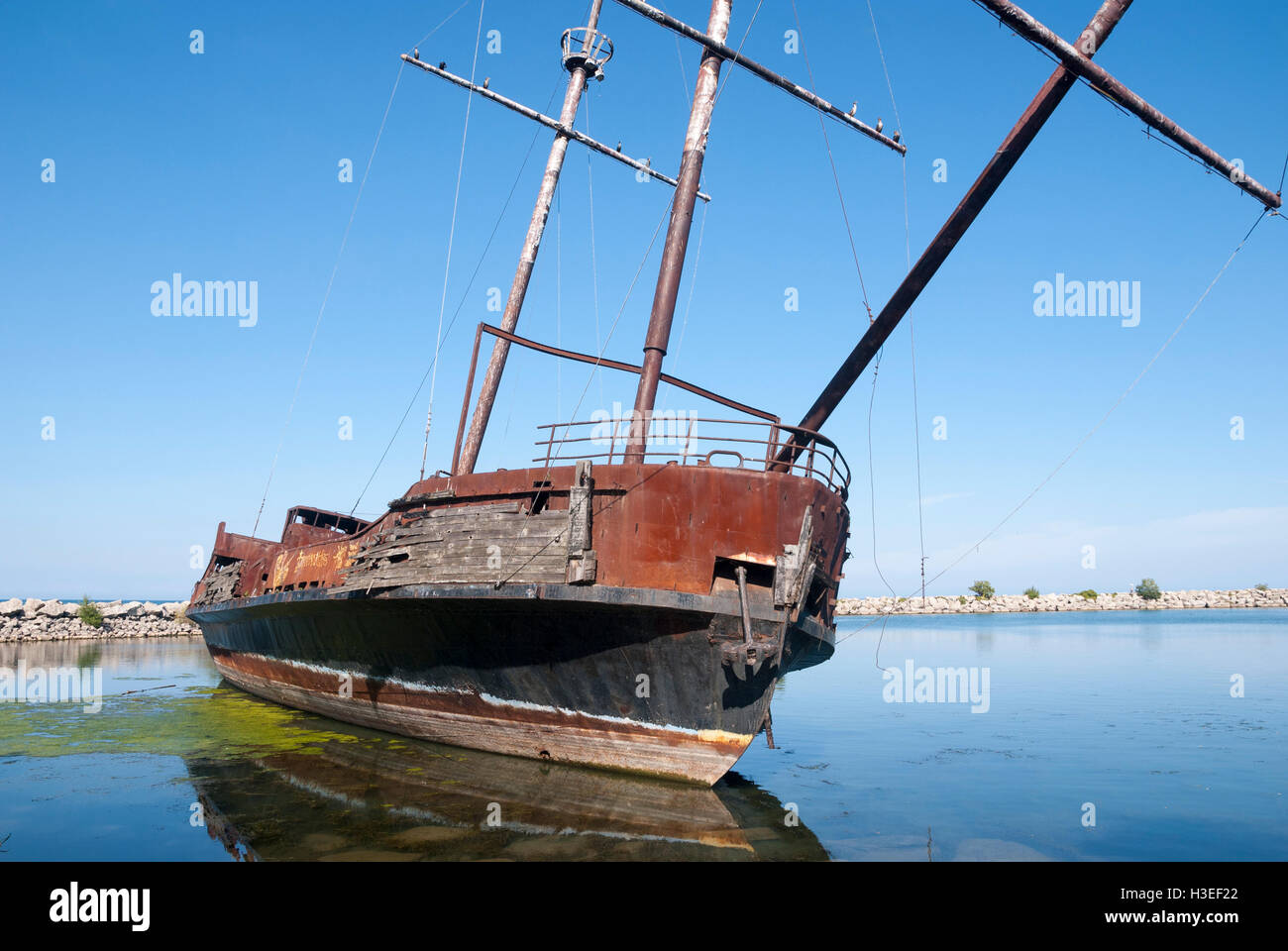 "La Grande Hermine" (The Big Weasel) is a derelict 140 foot ship a ...