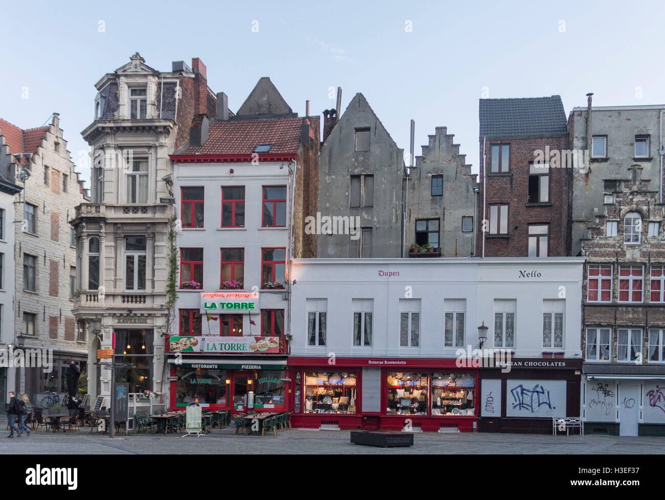 Typical Buildings Antwerpen, Belgium Stock Photo - Alamy