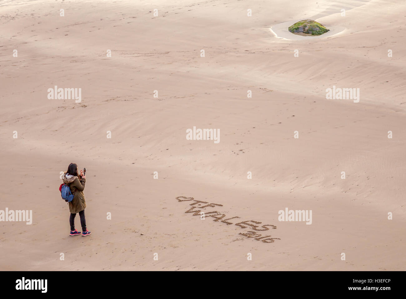 Stick writing in sand hi-res stock photography and images - Alamy