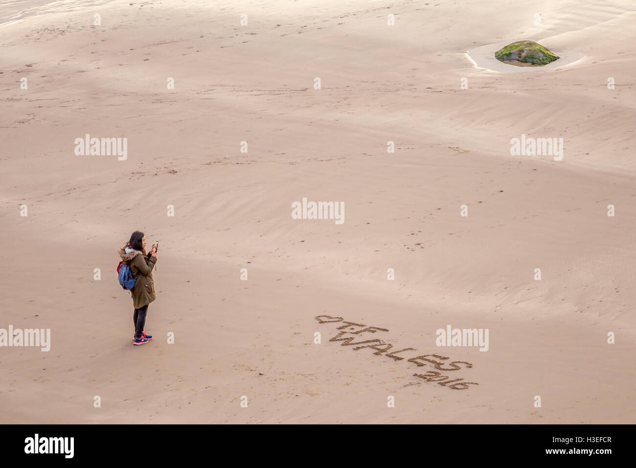 Stick writing in sand hi-res stock photography and images - Alamy