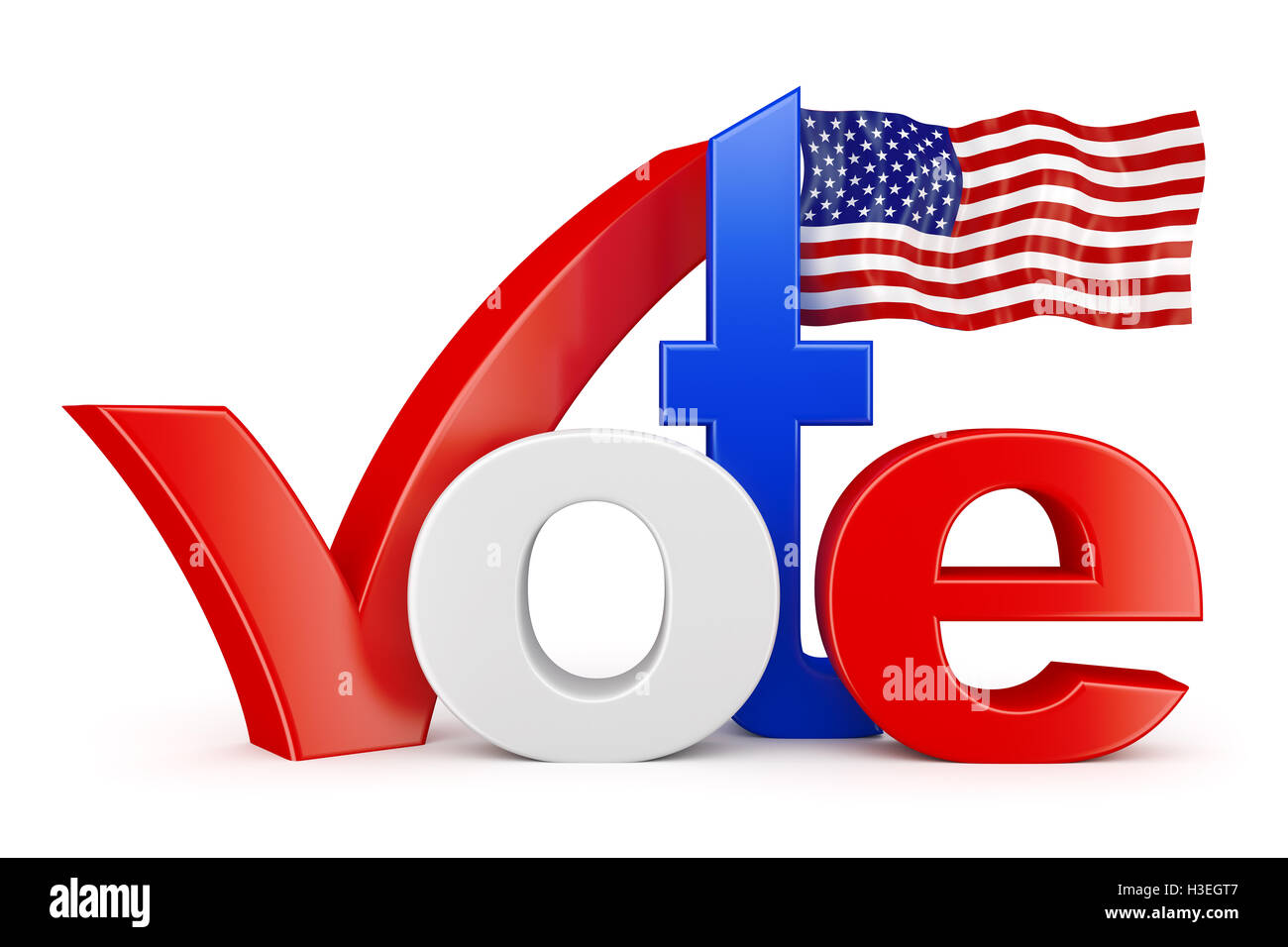 American flag text vote hi-res stock photography and images - Alamy
