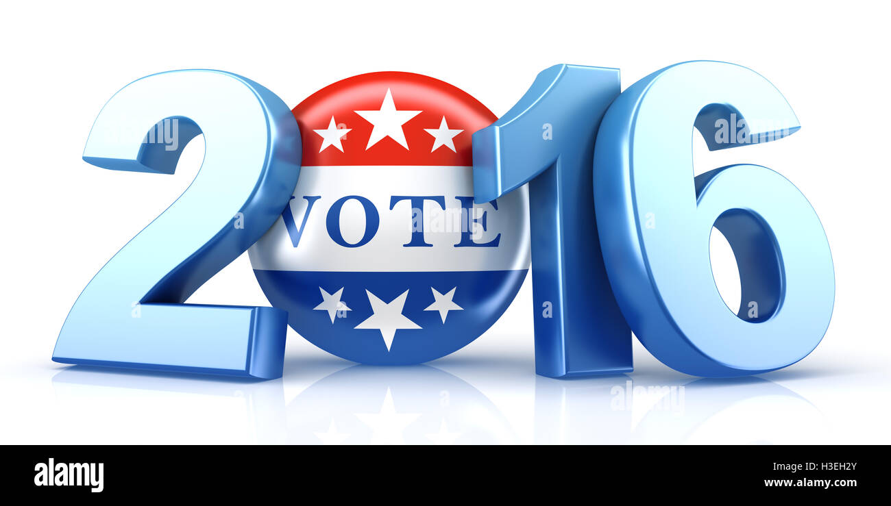 2016 election - 3d rendering Stock Photo - Alamy