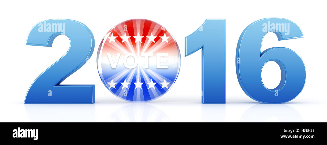 2016 election - 3d rendering Stock Photo - Alamy