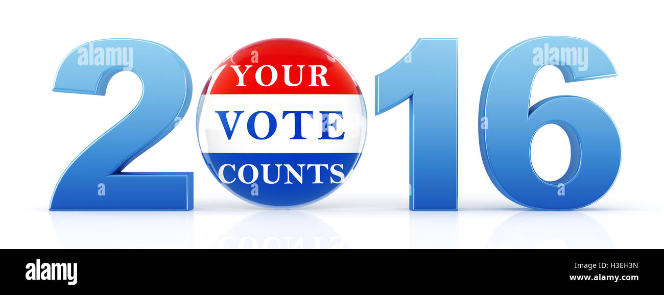 2016 election - 3d rendering Stock Photo - Alamy