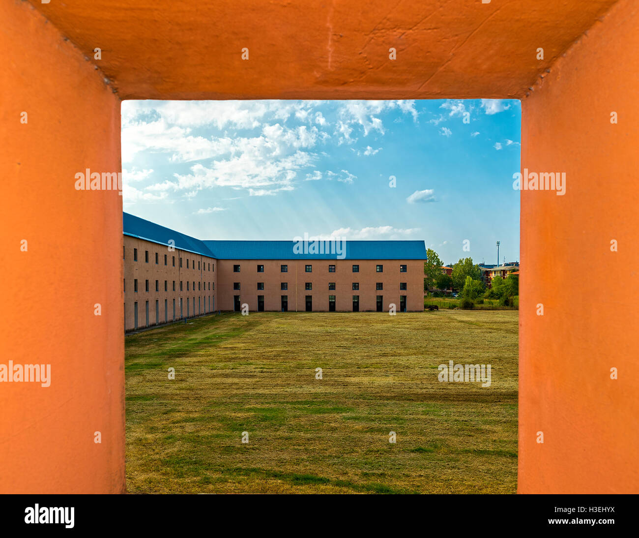 Italy Emilia Romagna Modena Monumental Cemetery Aldo Rossi Stock Photo ...