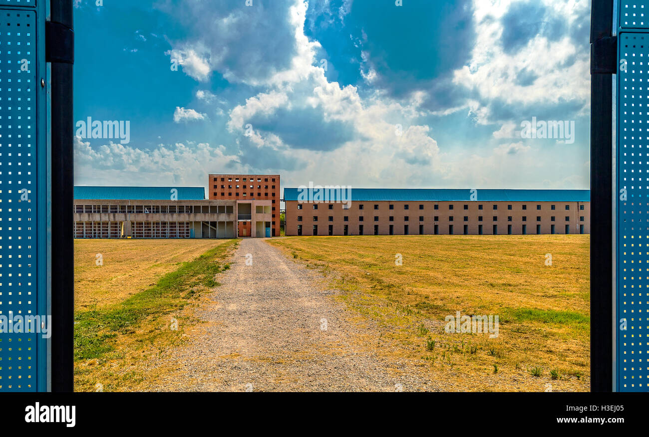 Italy Emilia Romagna Modena Monumental Cemetery Aldo Rossi Stock Photo ...