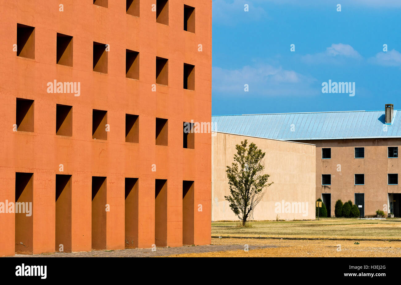 Italy Emilia Romagna Modena Monumental Cemetery Aldo Rossi Stock Photo ...