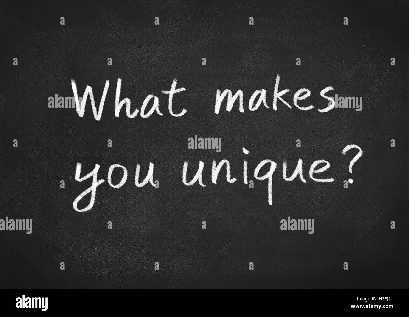 What makes you unique Stock Photo - Alamy