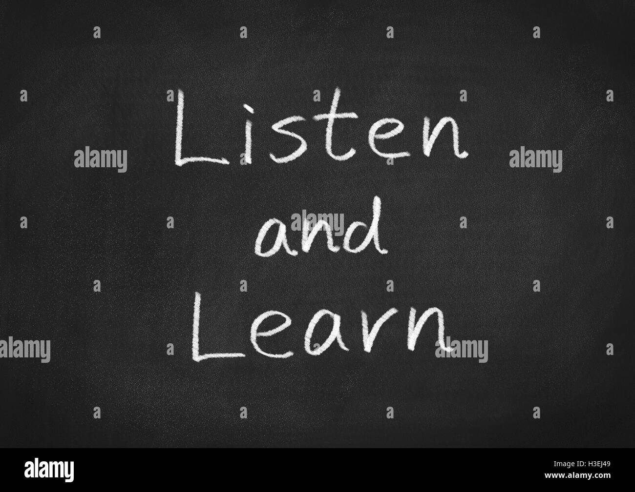 listen and learn Stock Photo - Alamy