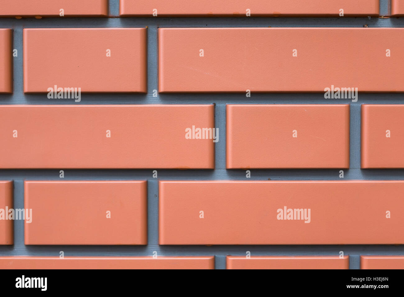 Wall external finish of the blocks and bricks country house Stock Photo ...