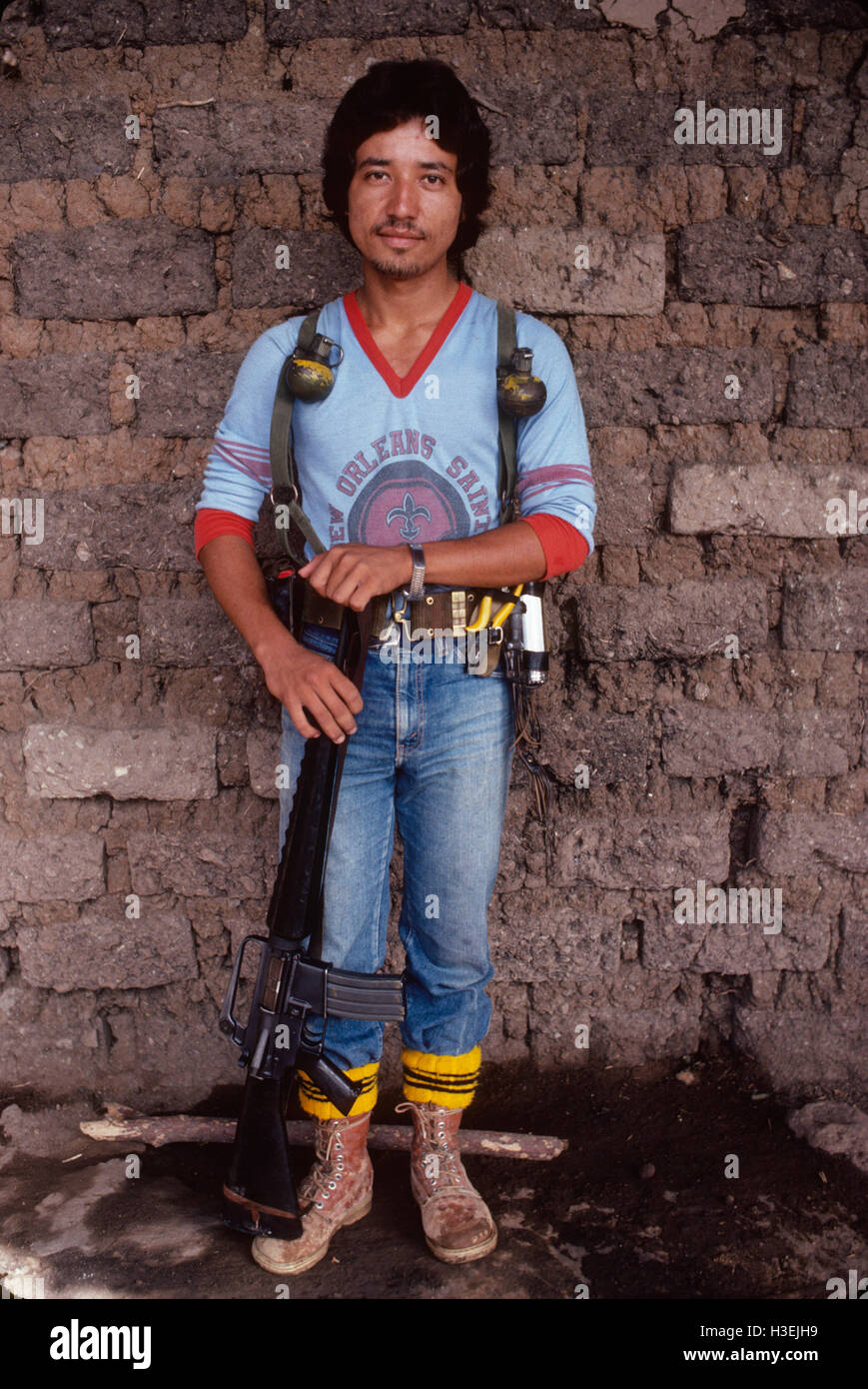 CHALATENANGO, EL SALVADOR, FEB 1984: - Within the FPL Guerrilla's Zones ...