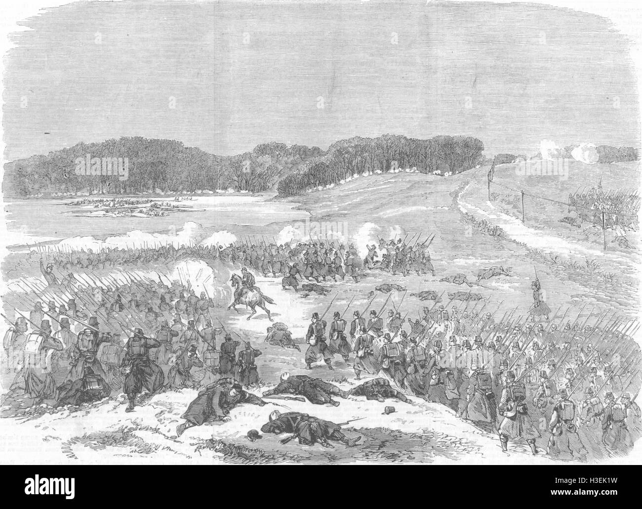 GERMANY Illustrations of the War in Schleswig The Battle of Oversee ...