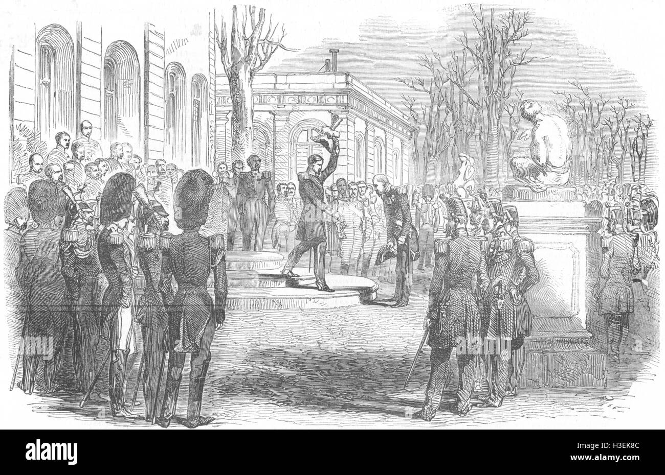 PARIS The President's New year's reception at the Elysee National 1849 ...