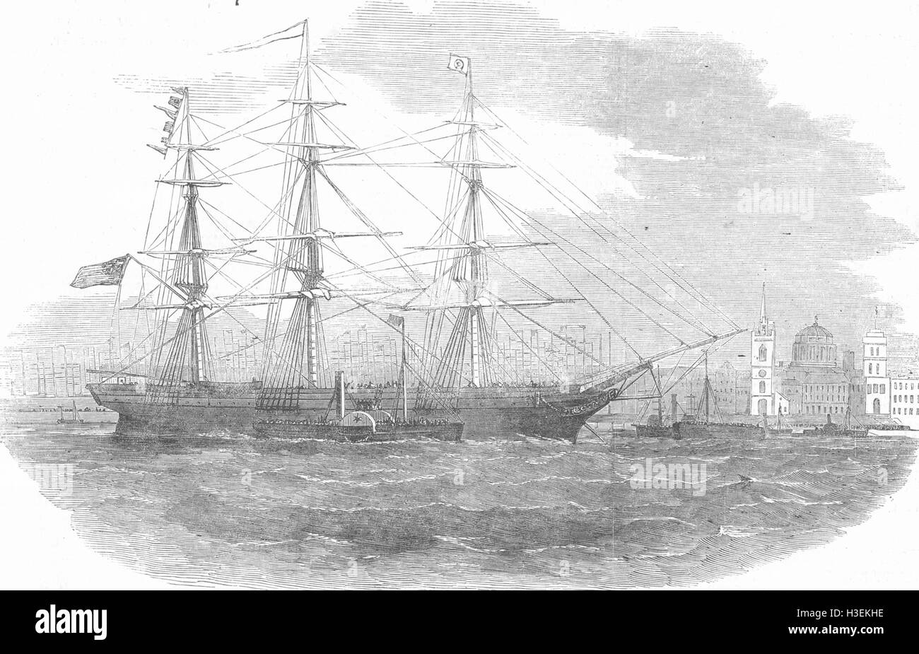 LIVERPOOL Boarding of 3rd Regiment Lancashire Militia, for Gibraltar ...