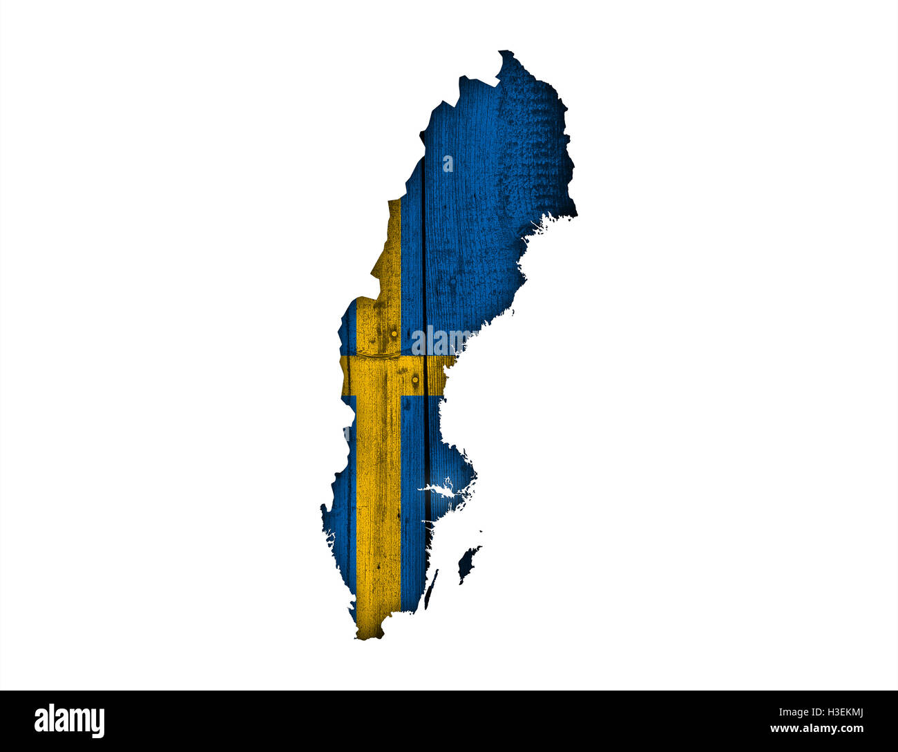 Map an flag of Sweden Stock Photo - Alamy