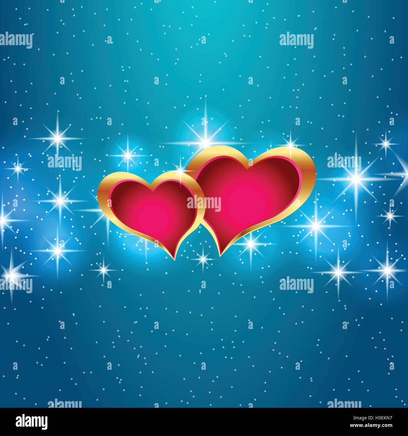 Love star background beautiful bright hearts. Vector eps10 illustration ...