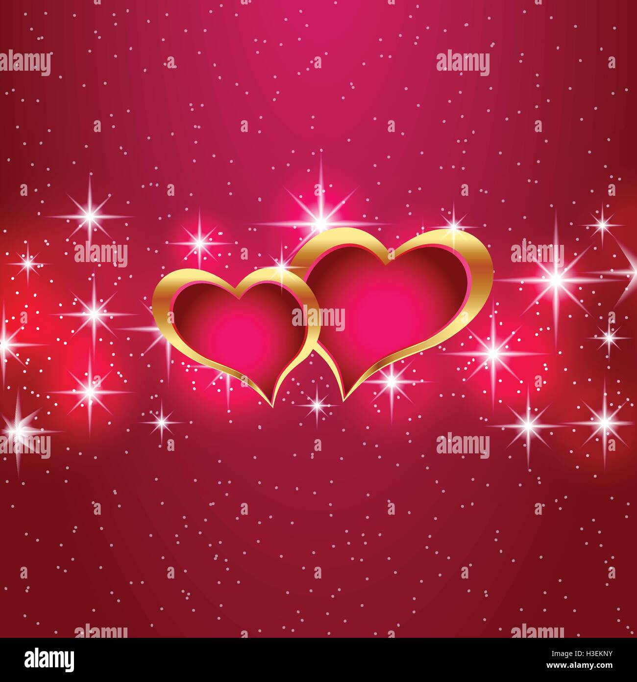 Love star background beautiful bright hearts. Vector eps10 illustration ...