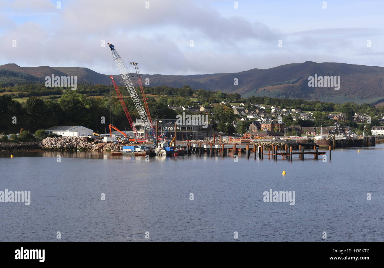 New ferry pier under construction Brodick Isle of Arran Scotland ...