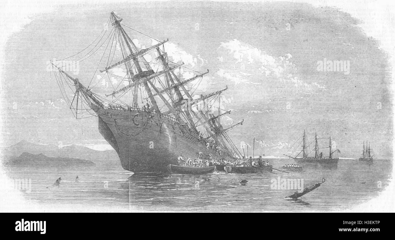SHIPS No Caption 1857. The Illustrated London News Stock Photo - Alamy