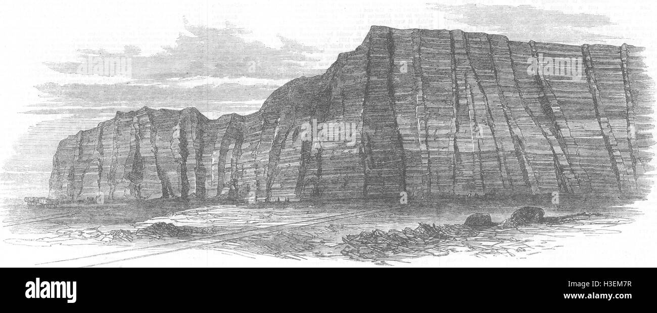 PERU Chincha Islands Guano Pile 1863. Illustrated London News Stock ...