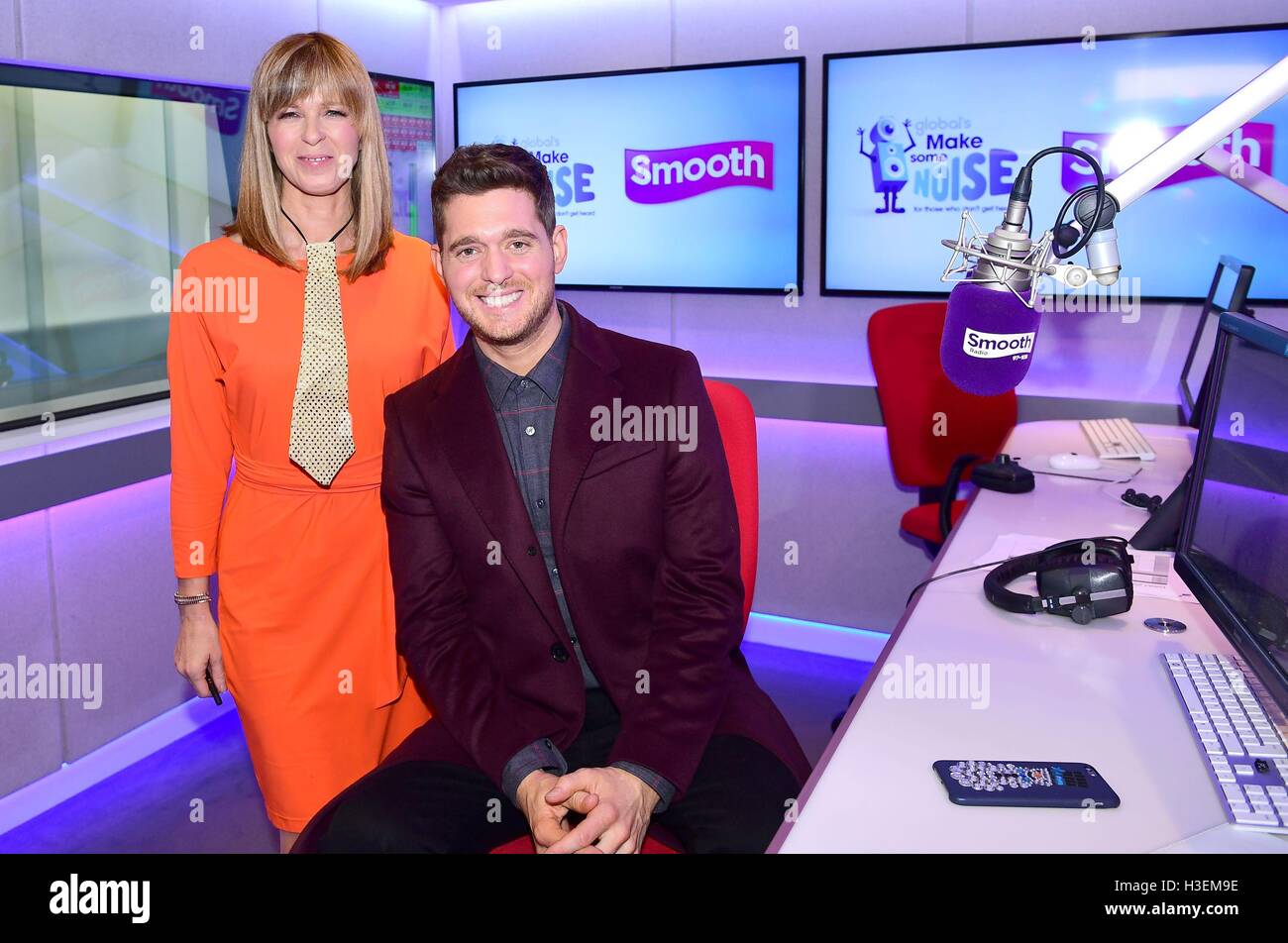 Kate Garraway and Michael Buble supporting Global's Make Some Noise Day ...