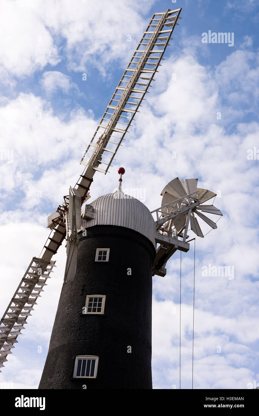The Historic Skidby Windmill on a Hilltop in the Village of Skidby East ...