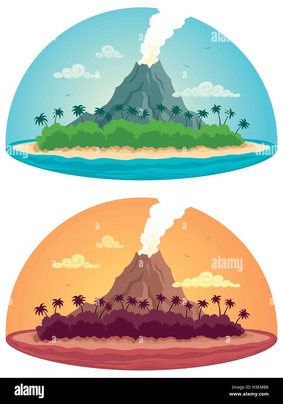 Clipart Volcano