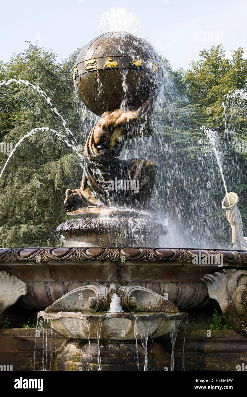 The Beautiful Atlas Fountain in the Grounds of Castle Howard Stately ...