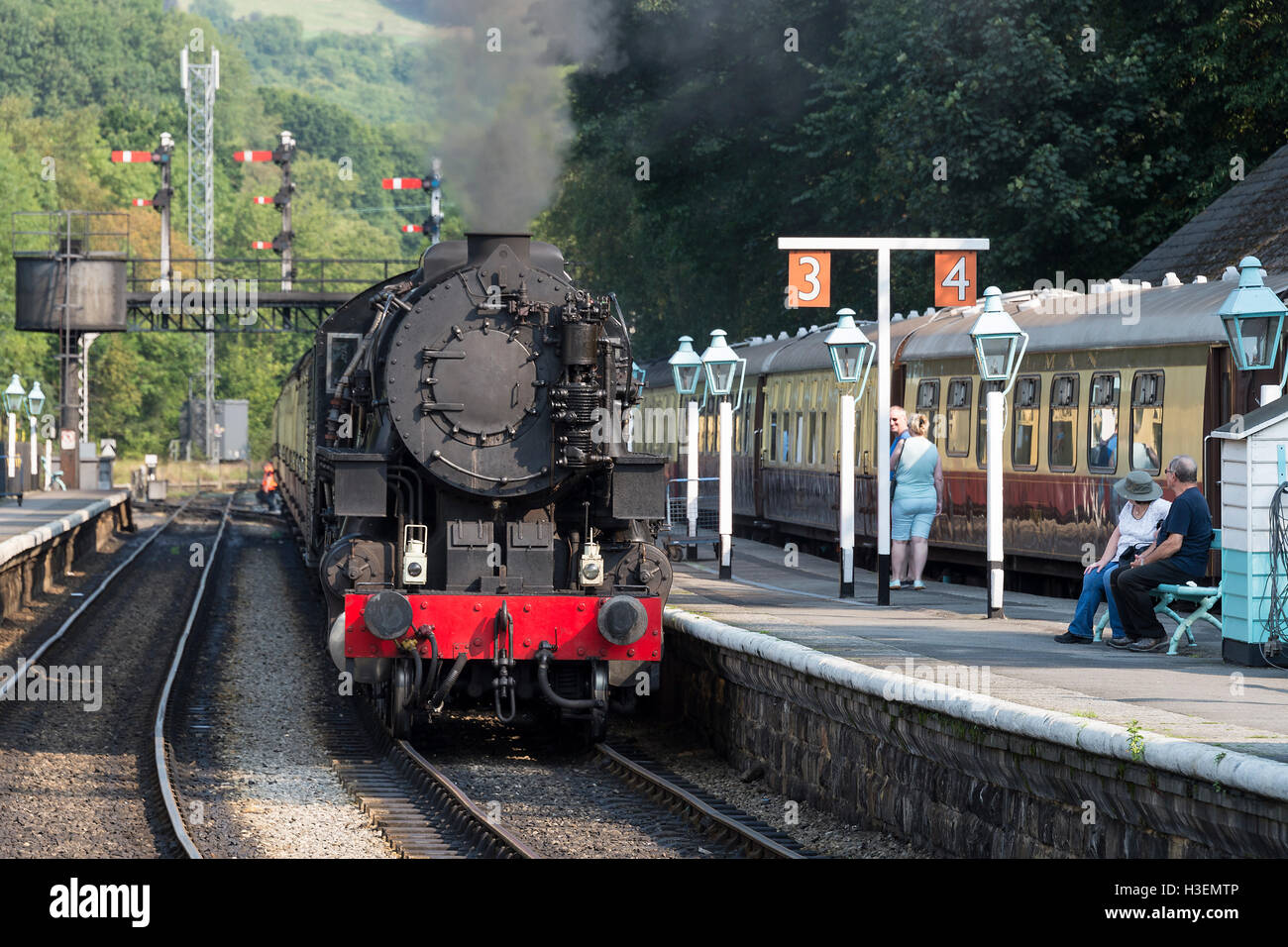 American Liberty Steam Engine on North Yorkshire Moors Railway at ...