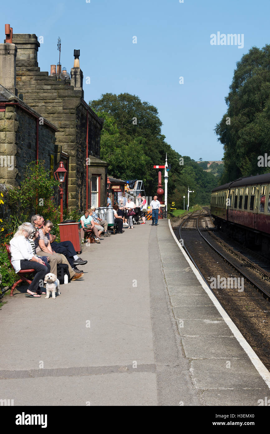 Goathland Station on the North Yorkshire Moors Railway Goathland ...
