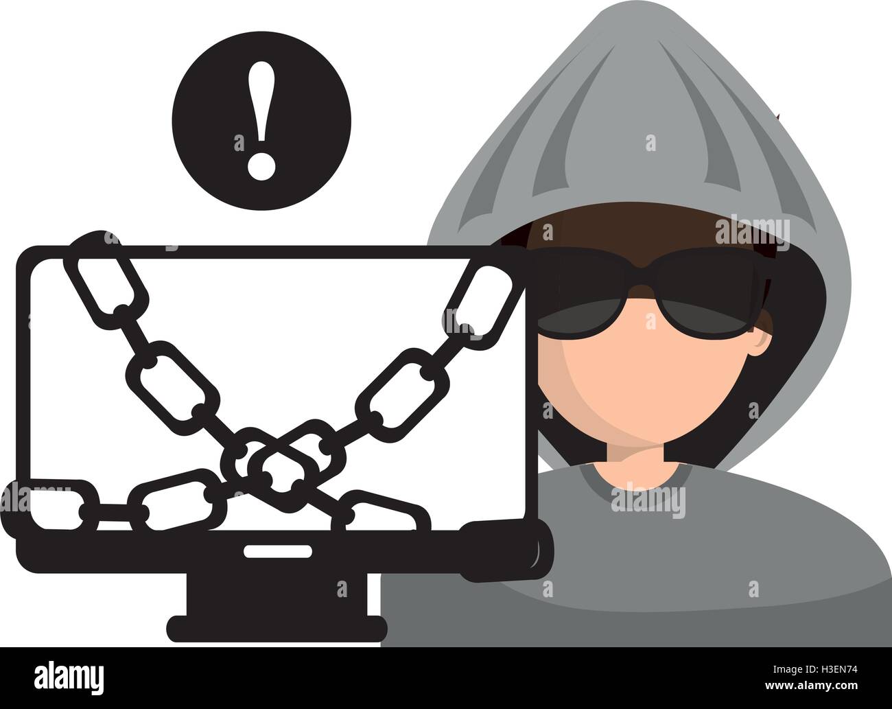 avatar hacker criminal Stock Vector Image & Art - Alamy