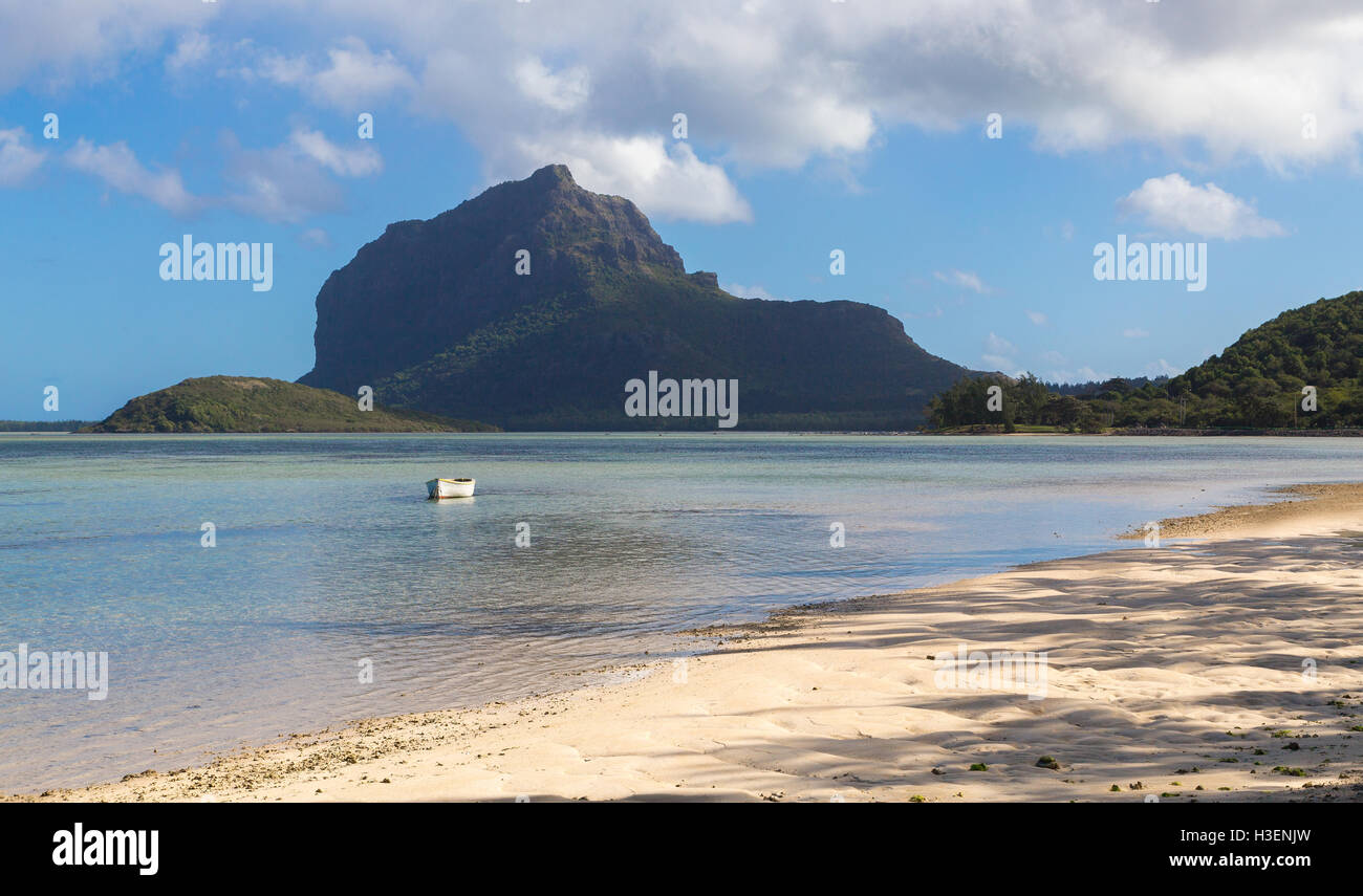 Le Morne Brabant Mauritius with sea panoramic Stock Photo - Alamy