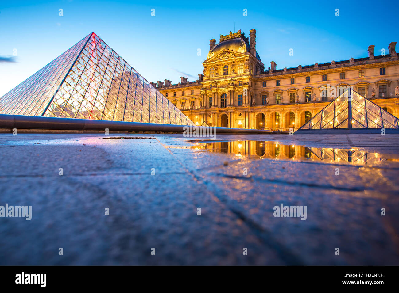Paris, France - May 13, 2014: The Louvre is the world’s largest museum ...