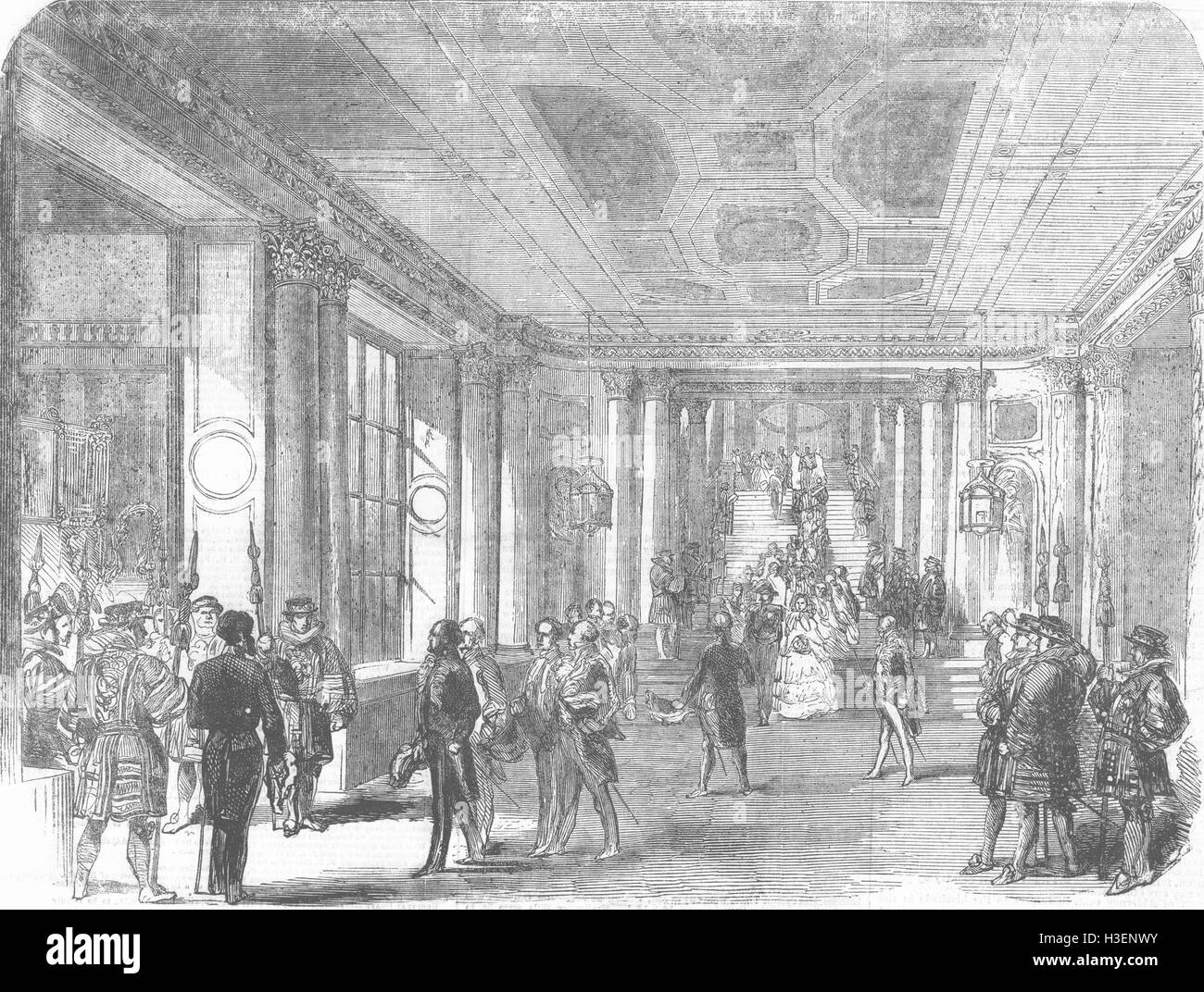 LONDON French Emperor, Buckingham Palace 1855. Illustrated London News ...