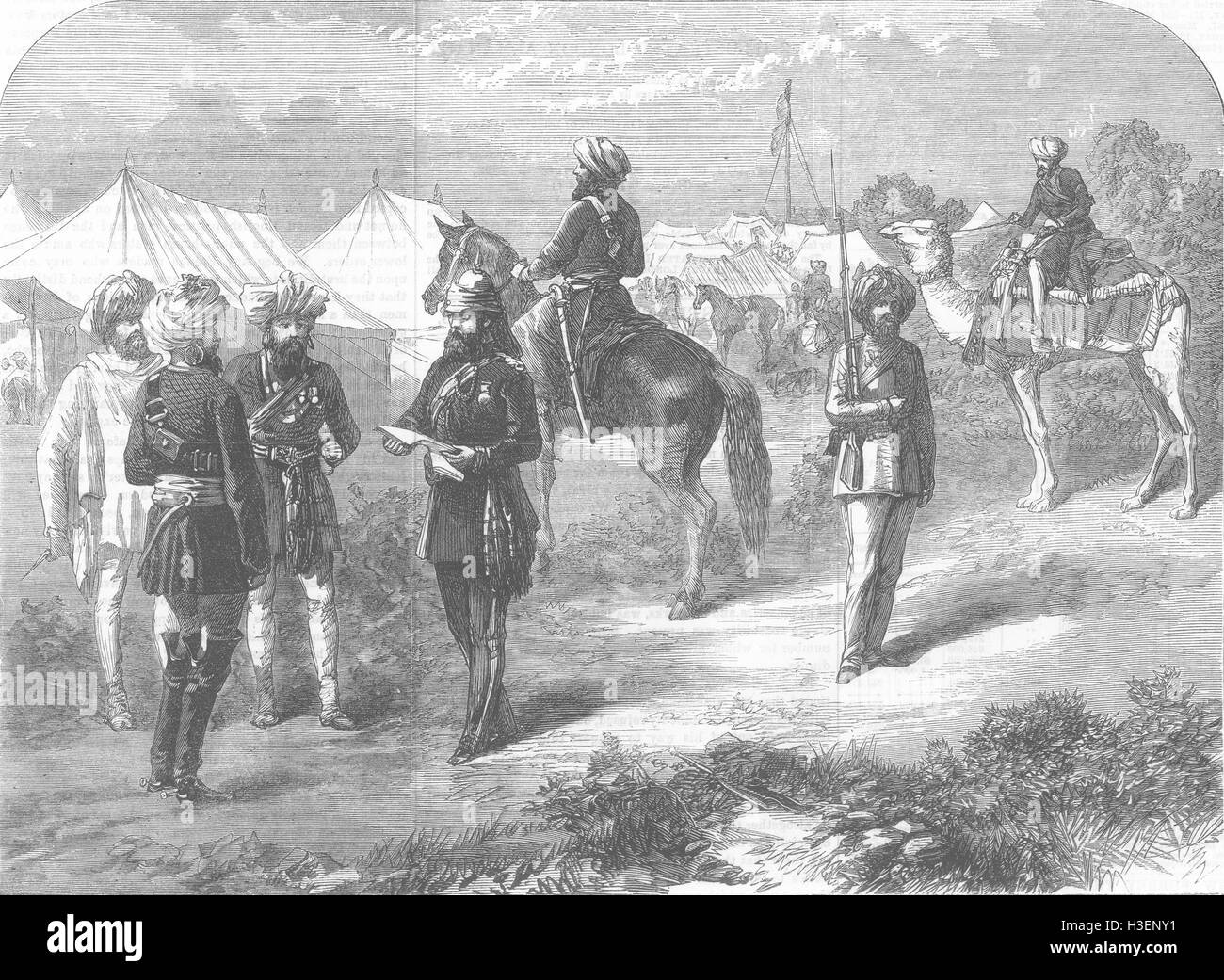 ETHIOPIA Indian Troops, Abyssinian Expedition 1867. Illustrated London ...