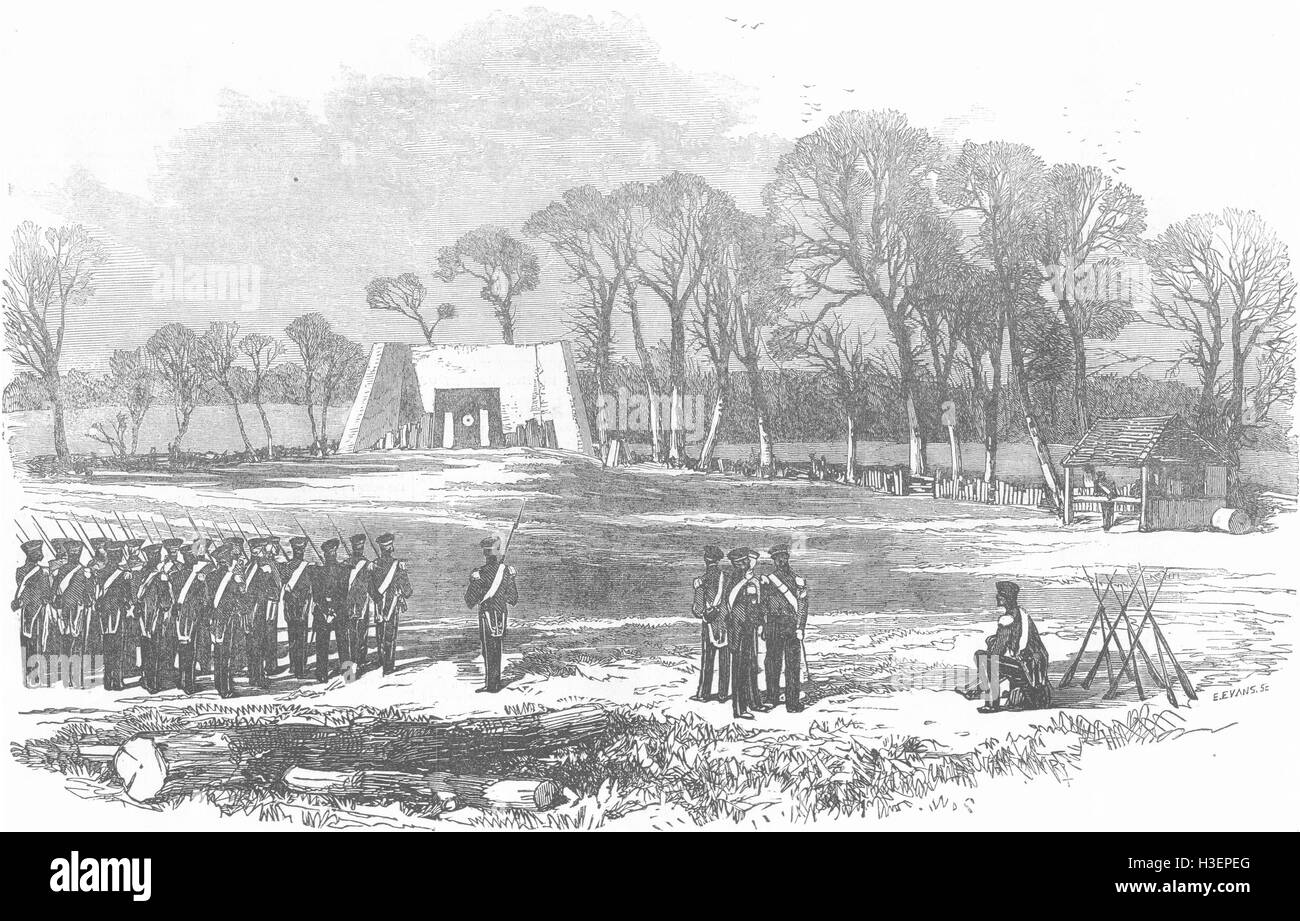 LONDON Victoria Rifle-Ground, Kilburn 1855. Illustrated London News ...