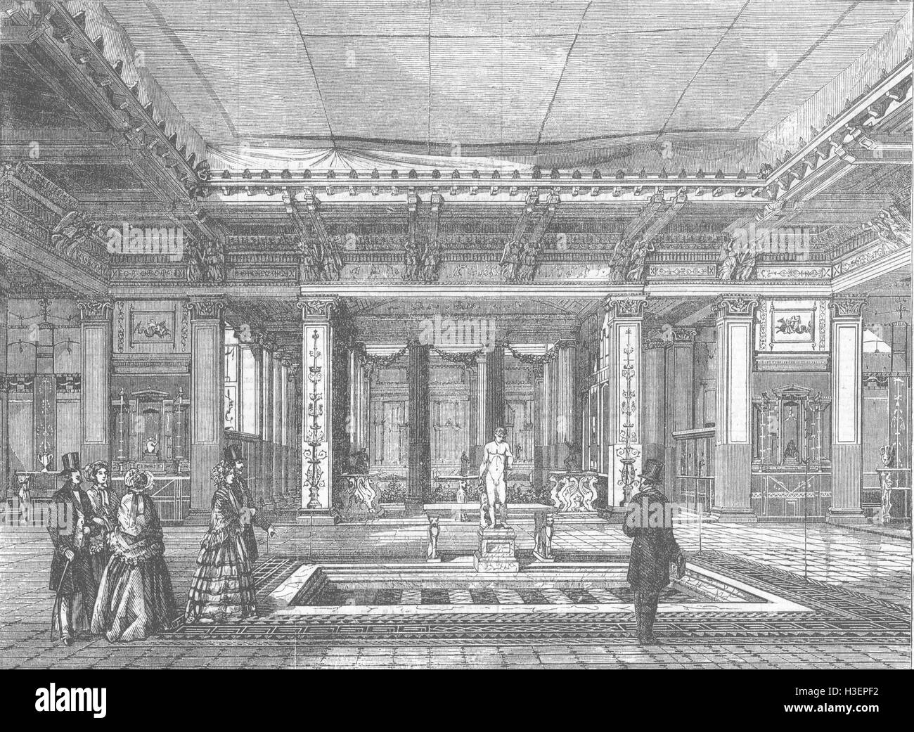 Pompeian court Black and White Stock Photos & Images - Alamy