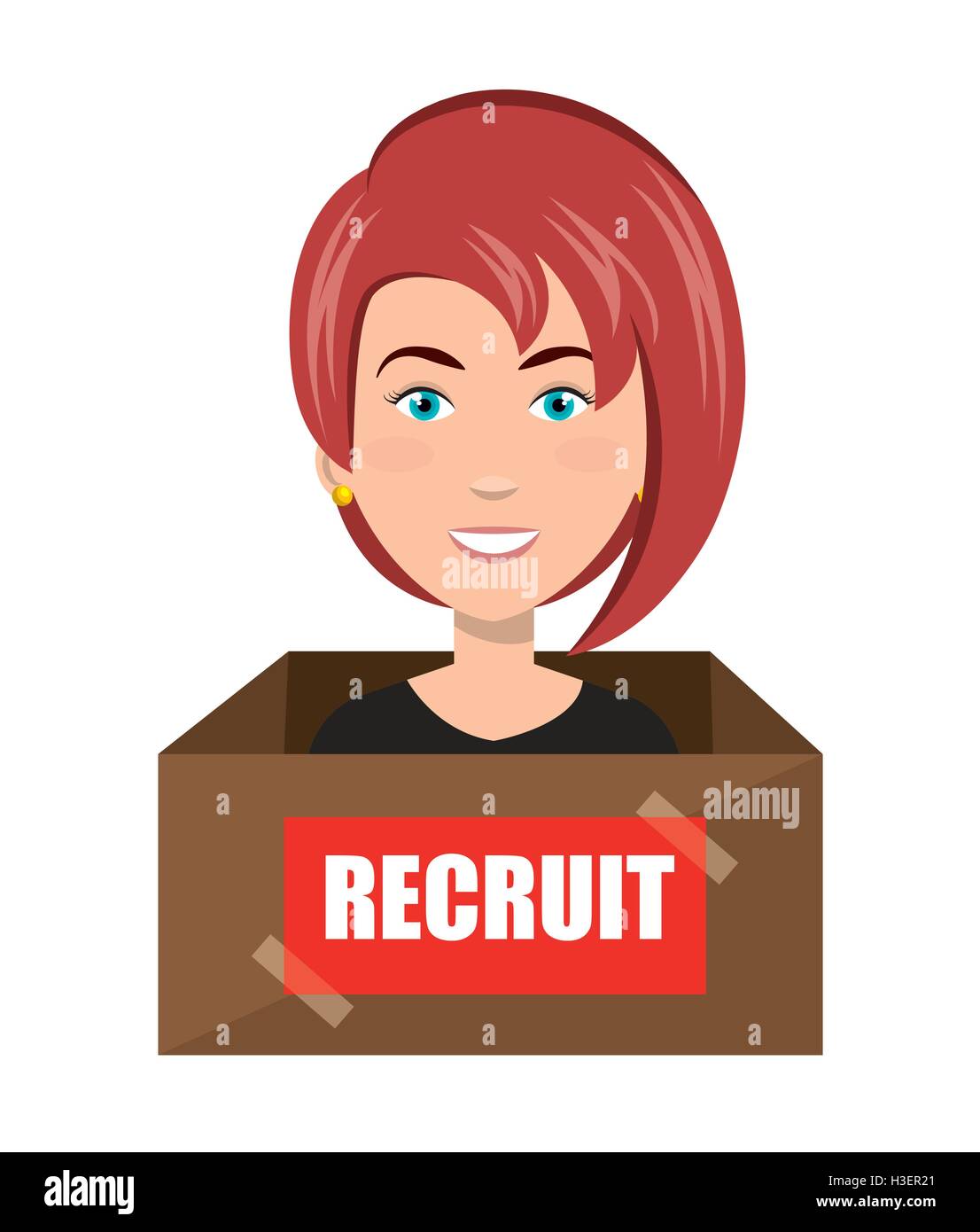 avatar woman recruit Stock Vector Image & Art - Alamy